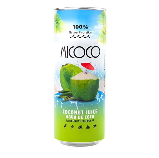 Micoco coconut juice with pulp can 500mL – El Campo Foods
